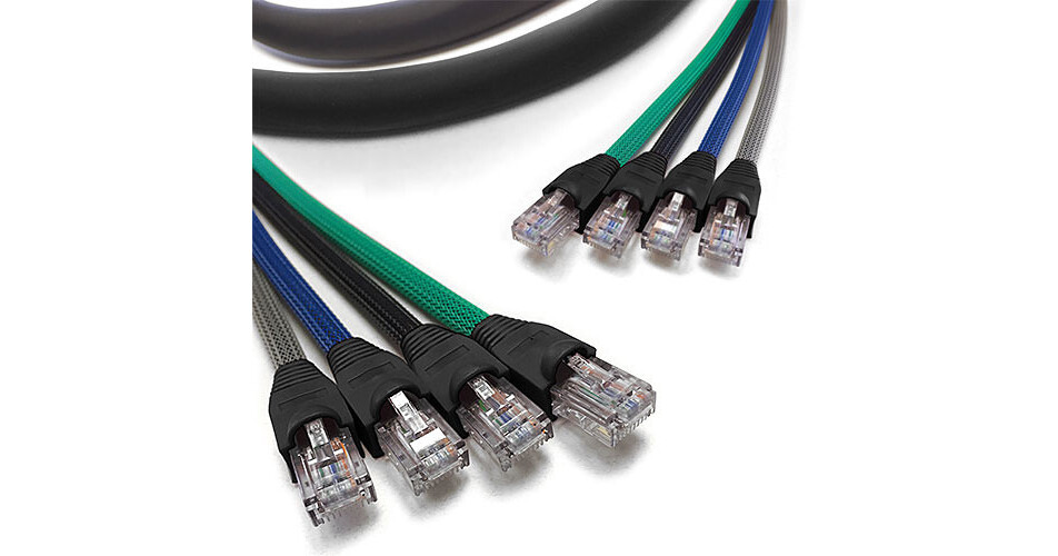 FLEXYGY FLEX4 4-Channel Rugged Cat5e UTP 404CAT5E-4RJ-300BLA B&H