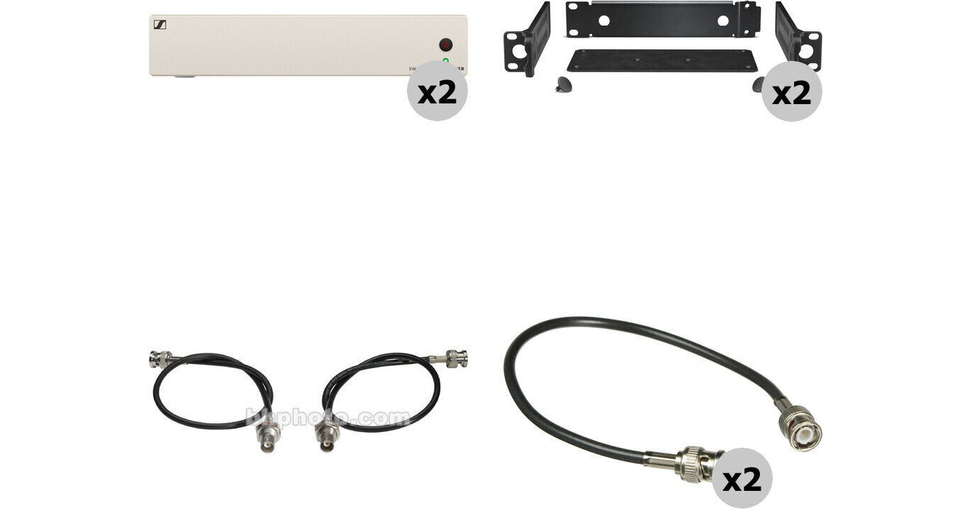 Sennheiser Dual G4 EWD Active Antenna Splitter Bundle