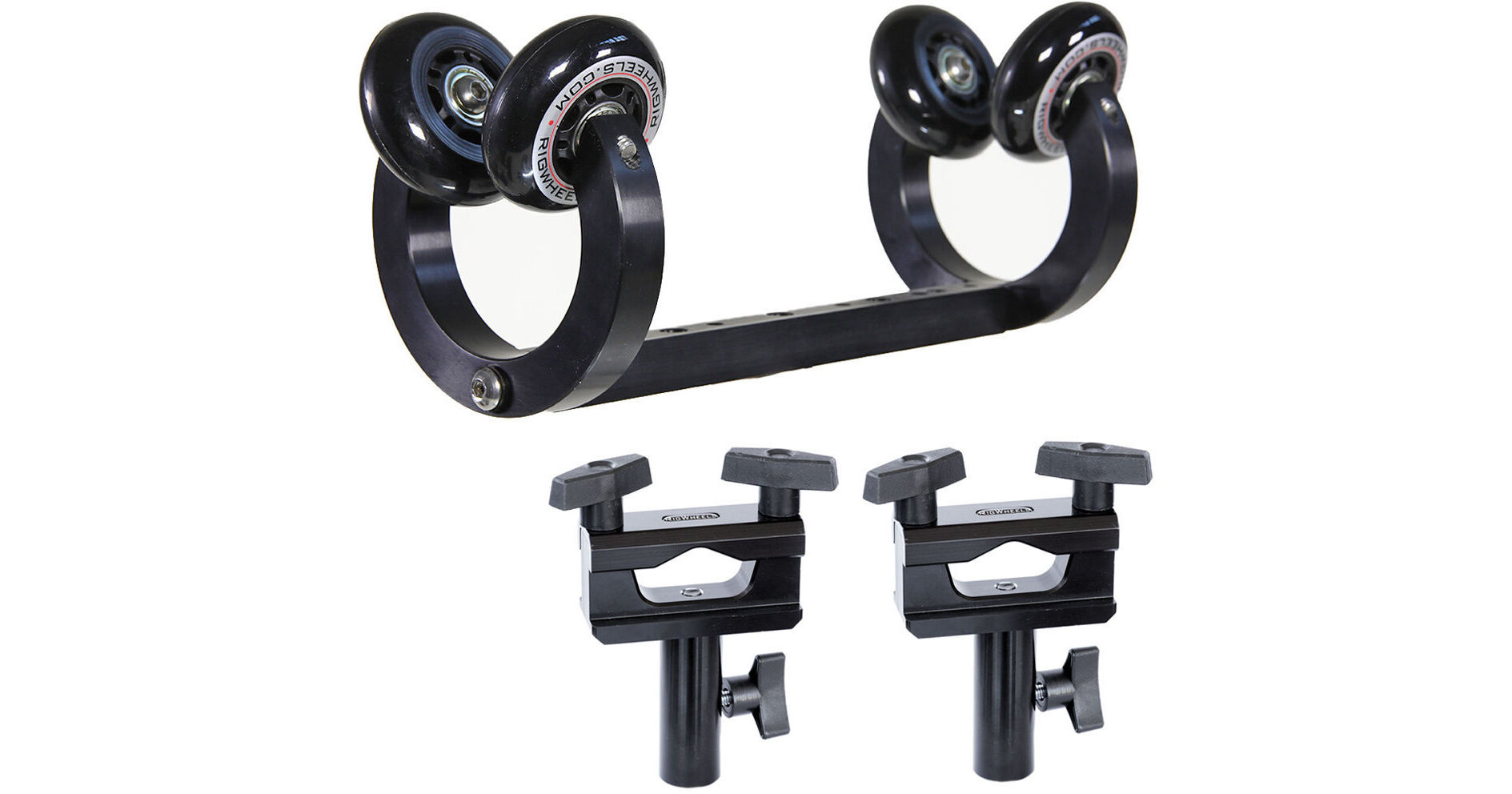 RigWheels Monorail Carriage Kit with Two Pipe Clamps MRK B&H