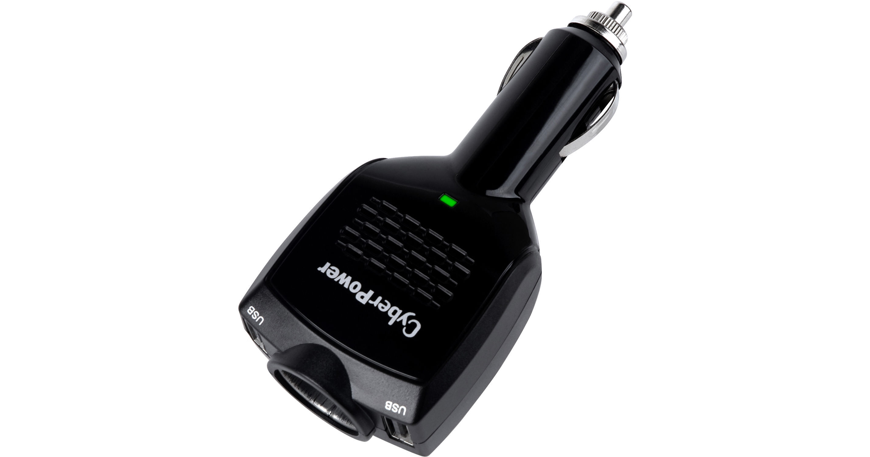 CyberPower Dual USB Type-A and DC Port Car Charger CPTDC2U1DCRC1