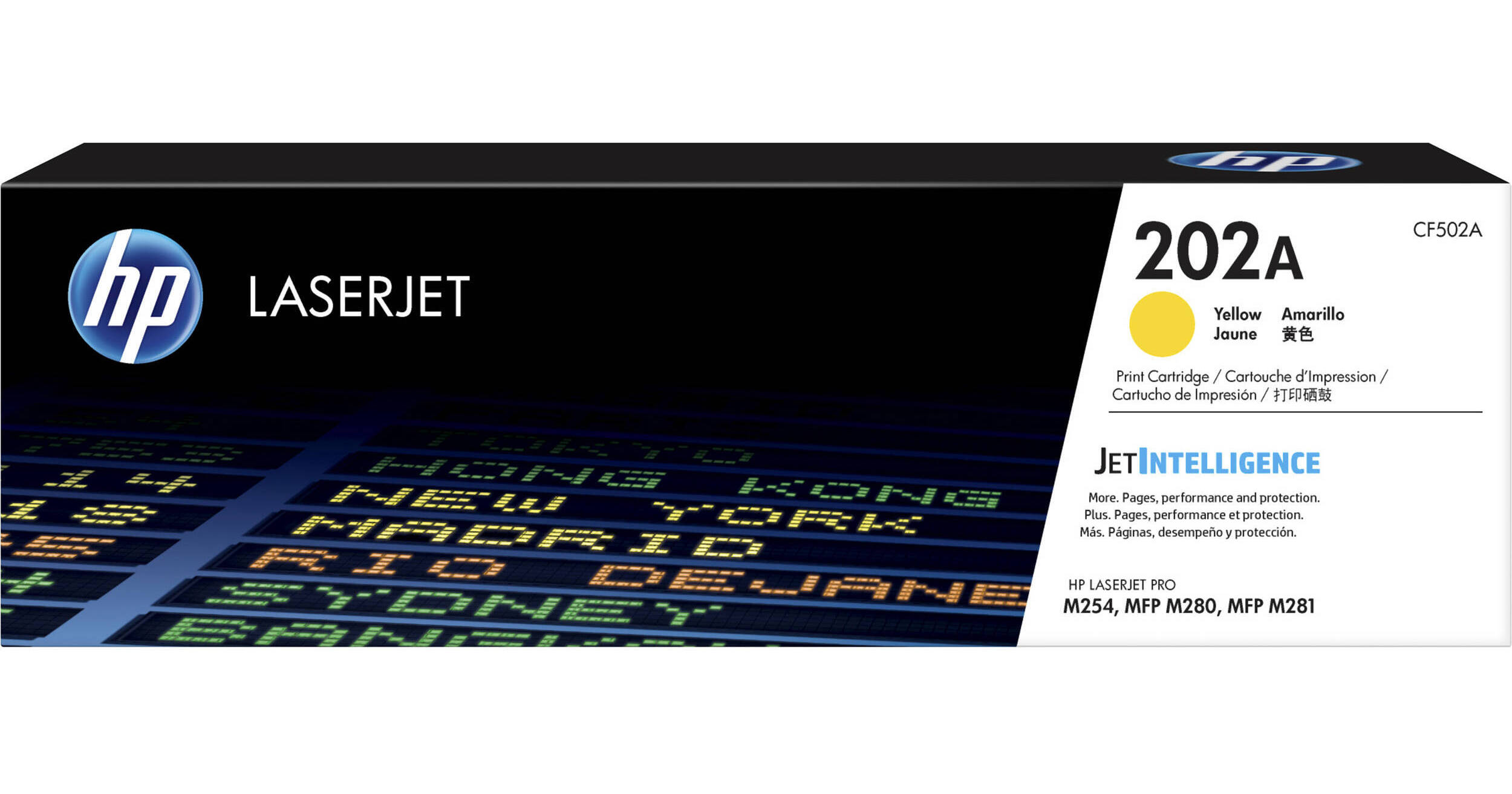 HP 202A LaserJet Toner Cartridge (Yellow) CF502A B&H Photo Video