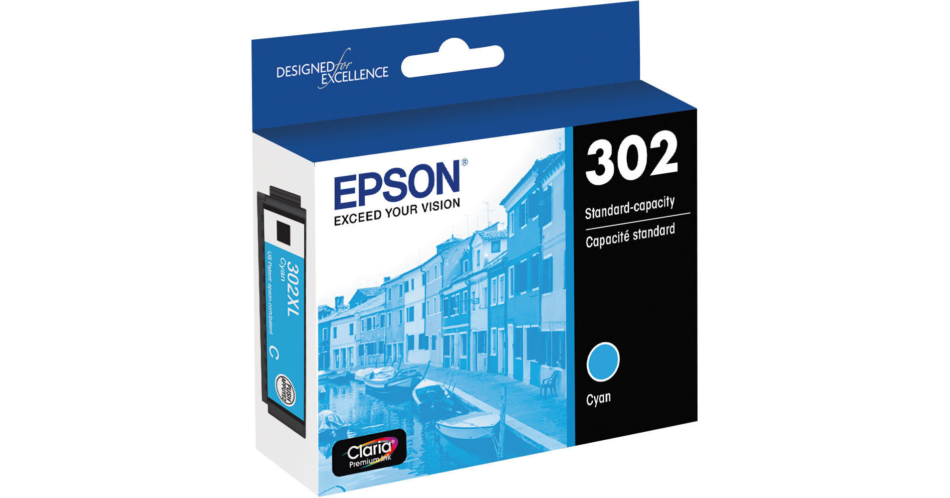 Epson Claria Premium 302 Standard-Capacity Ink T302220-S B&H