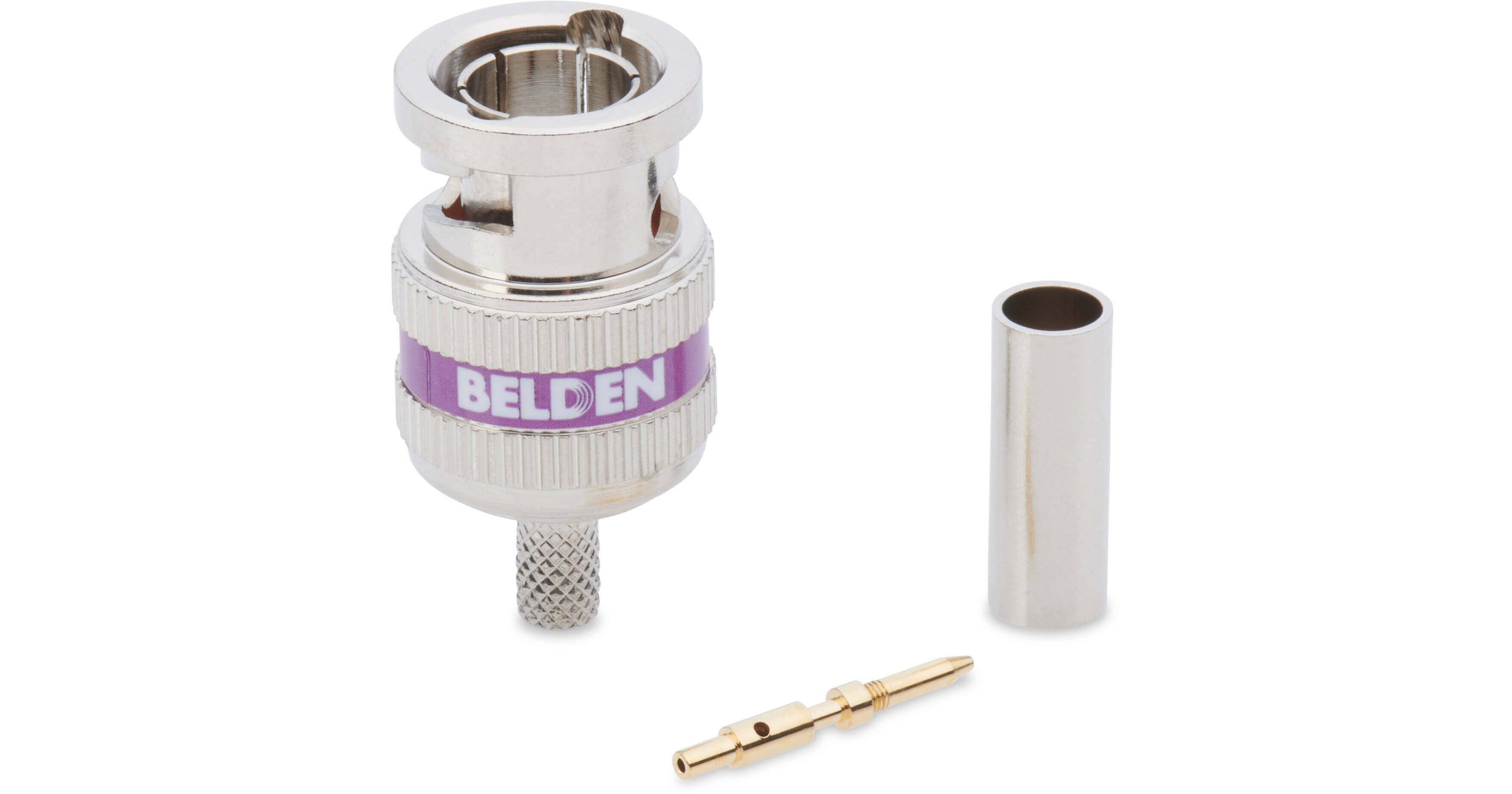 Belden 6 GHz BNC 3-Piece Crimp Connector for Mini 1855ABHD3-50