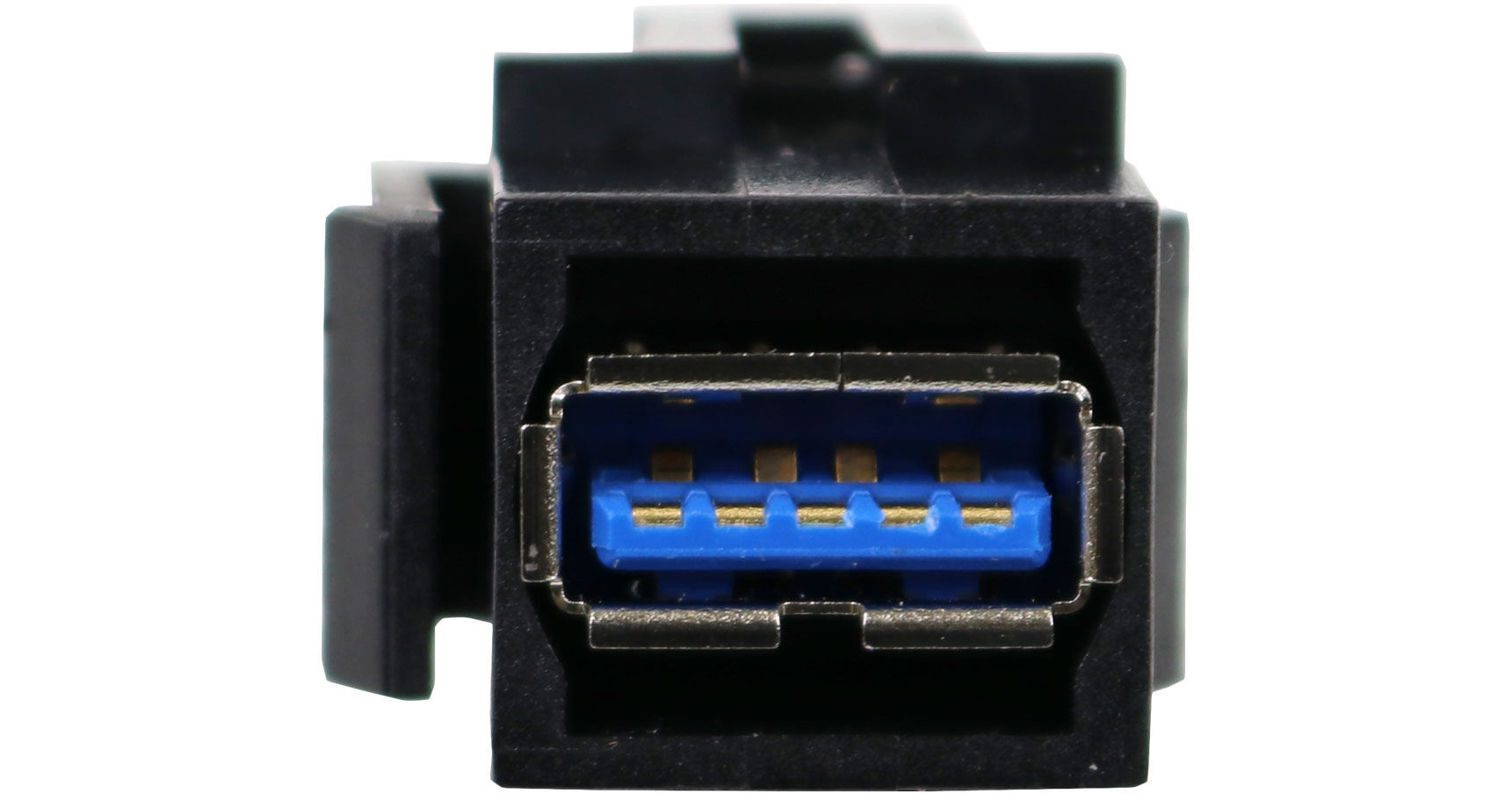 FSR USB A Hard Wired Snap-In Connector (Black) SS-USBAHW-BLK B&H