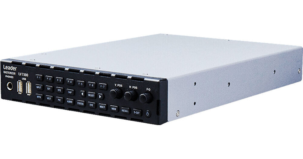 Leader LV-7300 4K 12G-SDI Rasterizer (1 RU, Half-Rack) LV7300