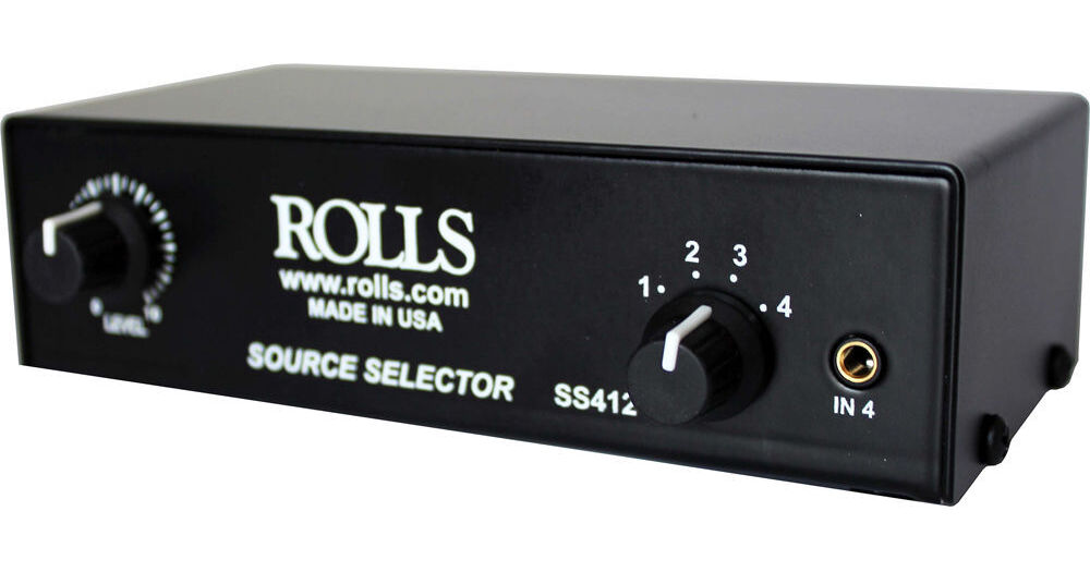 Rolls SS412 Passive Analog Stereo Audio Source Selector SS412