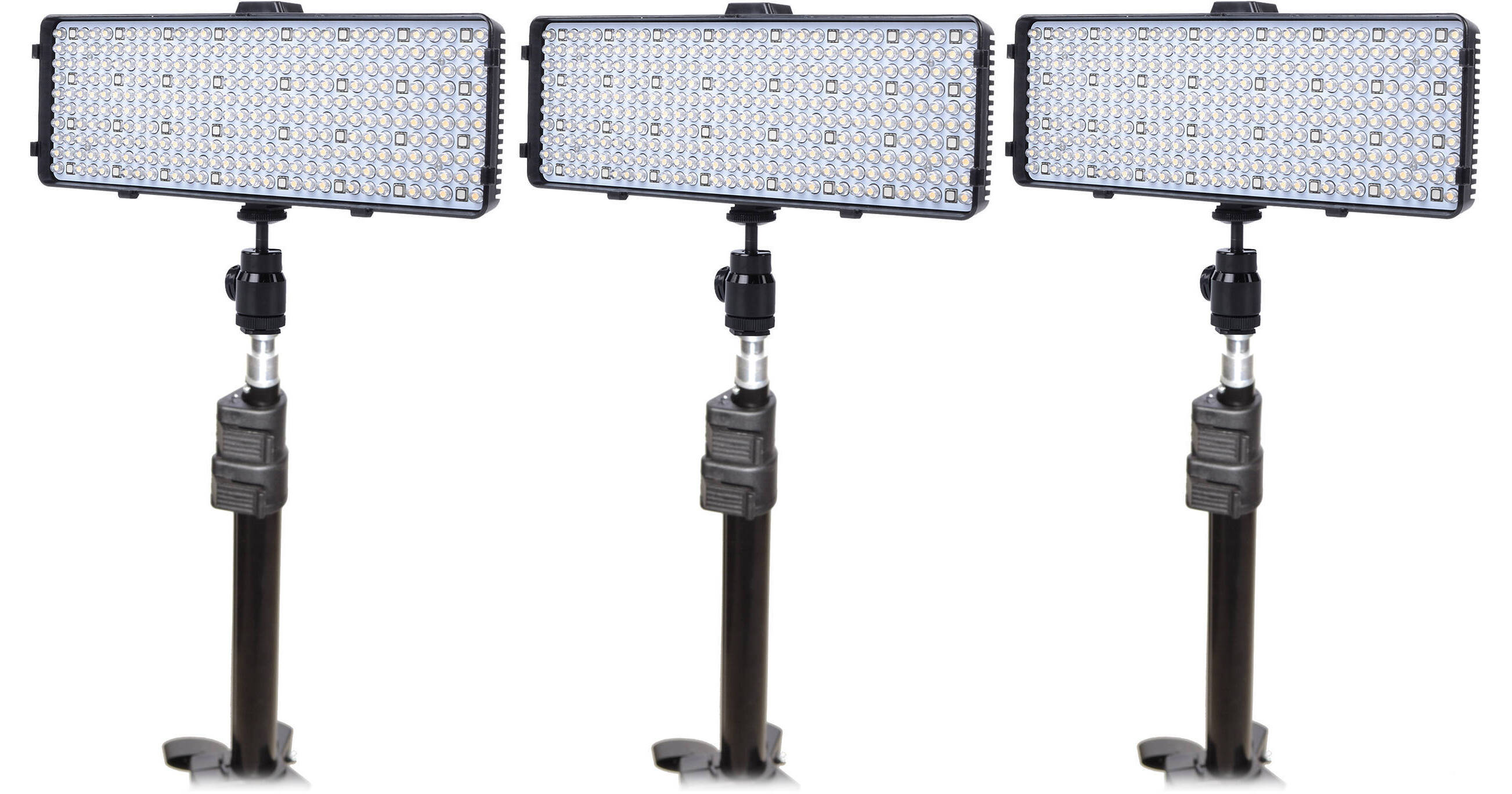 Bescor Chameleon RGB Bi-Color LED 3-Light Kit CHML3 B&H Photo