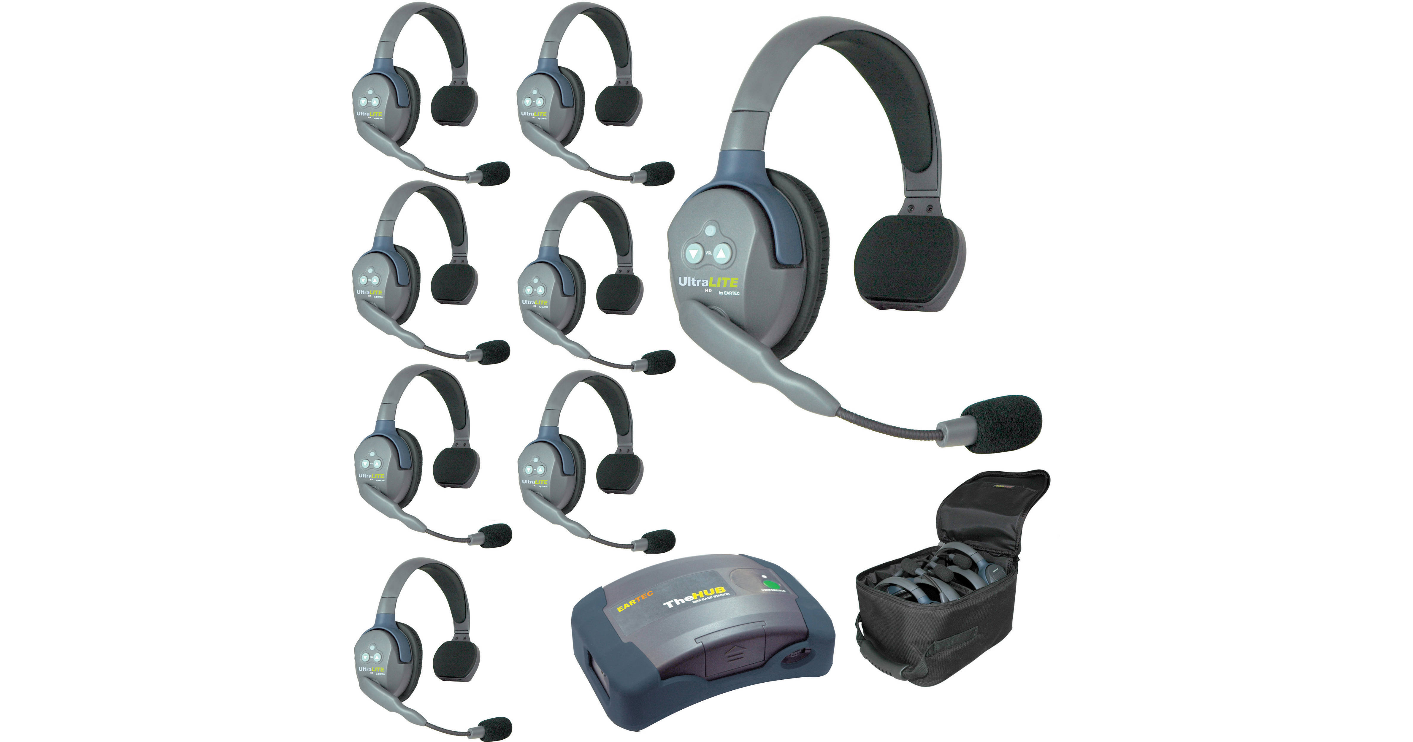 Eartec HUB8S UltraLITE 8-Person HUB Intercom System (USA) HUB8S