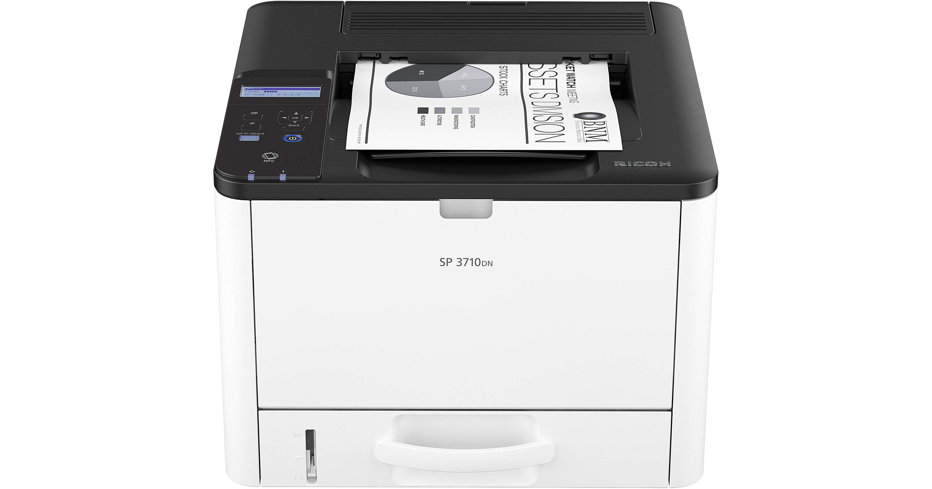 Ricoh SP 3710DN Monochrome Laser Printer 408272 B&H Photo Video