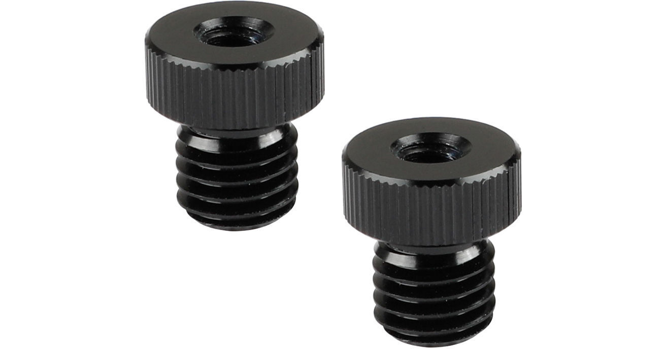 CAMVATE M12 Male to 1/4"-20 Female 15mm Rod Plugs (2-Pack) C1964