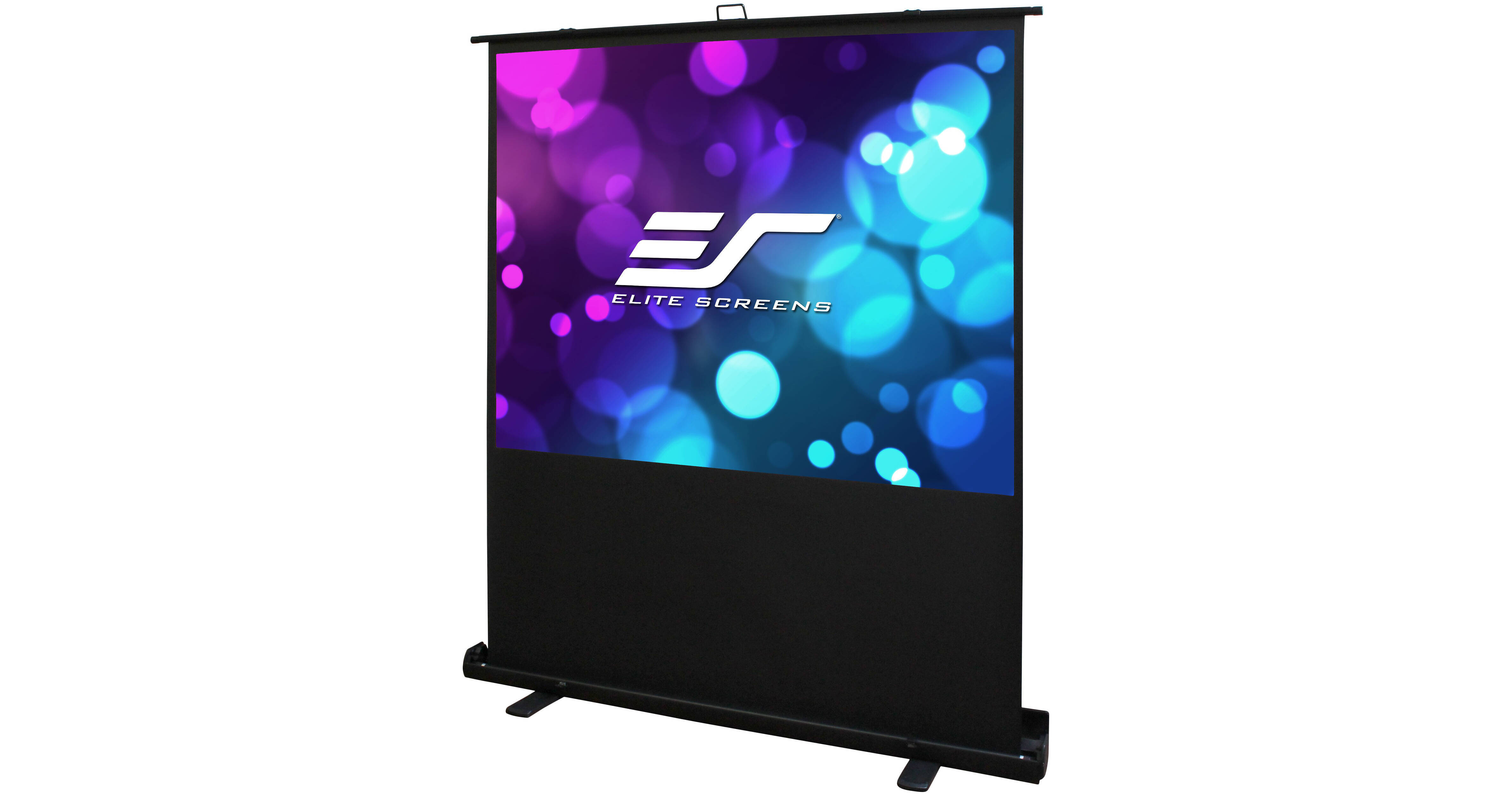 Elite Screens 84" Floor Pull Up Screen 43 Format F84XWV2 B&H