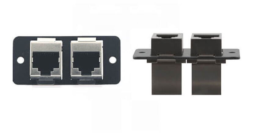 Kramer Dual RJ-45 Wall Plate Insert (White) W4545(W) B&H Photo