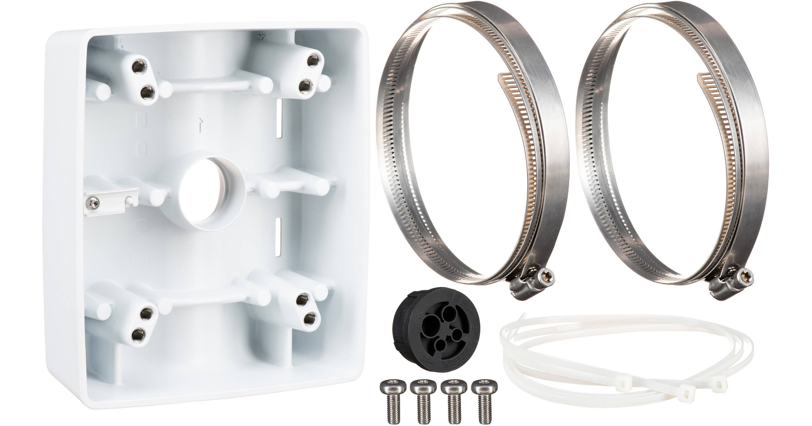 Axis Communications T91B57 Pole Mount (White, 4-16") 01470-001