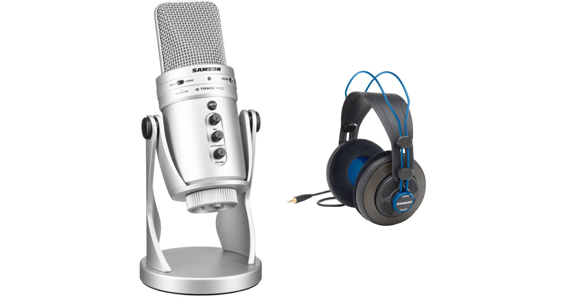 Samson G-Track Pro Desktop Recording Kit (Silver) B&H Photo