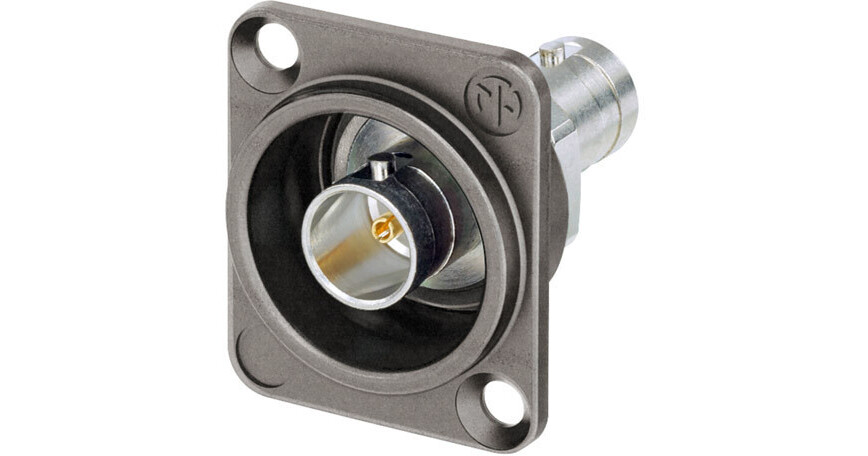 Neutrik Isolated UHD 4K/8K BNC Chassis Connector NBB75DFIX B&H