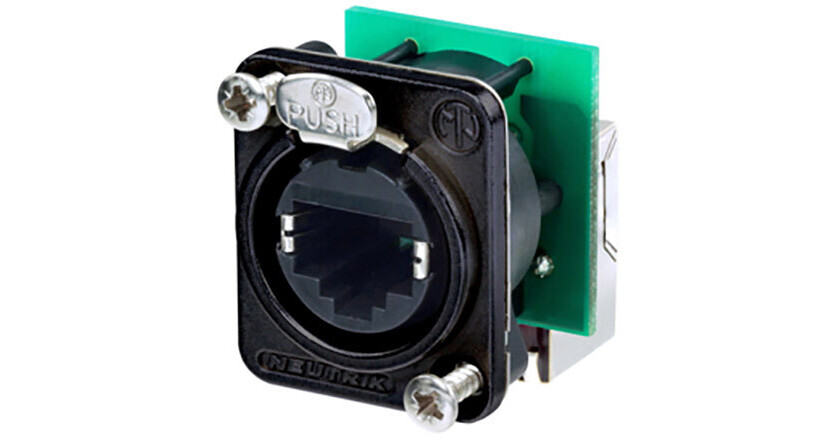 Neutrik etherCON Right Angle RJ45 Feedthrough Ethernet