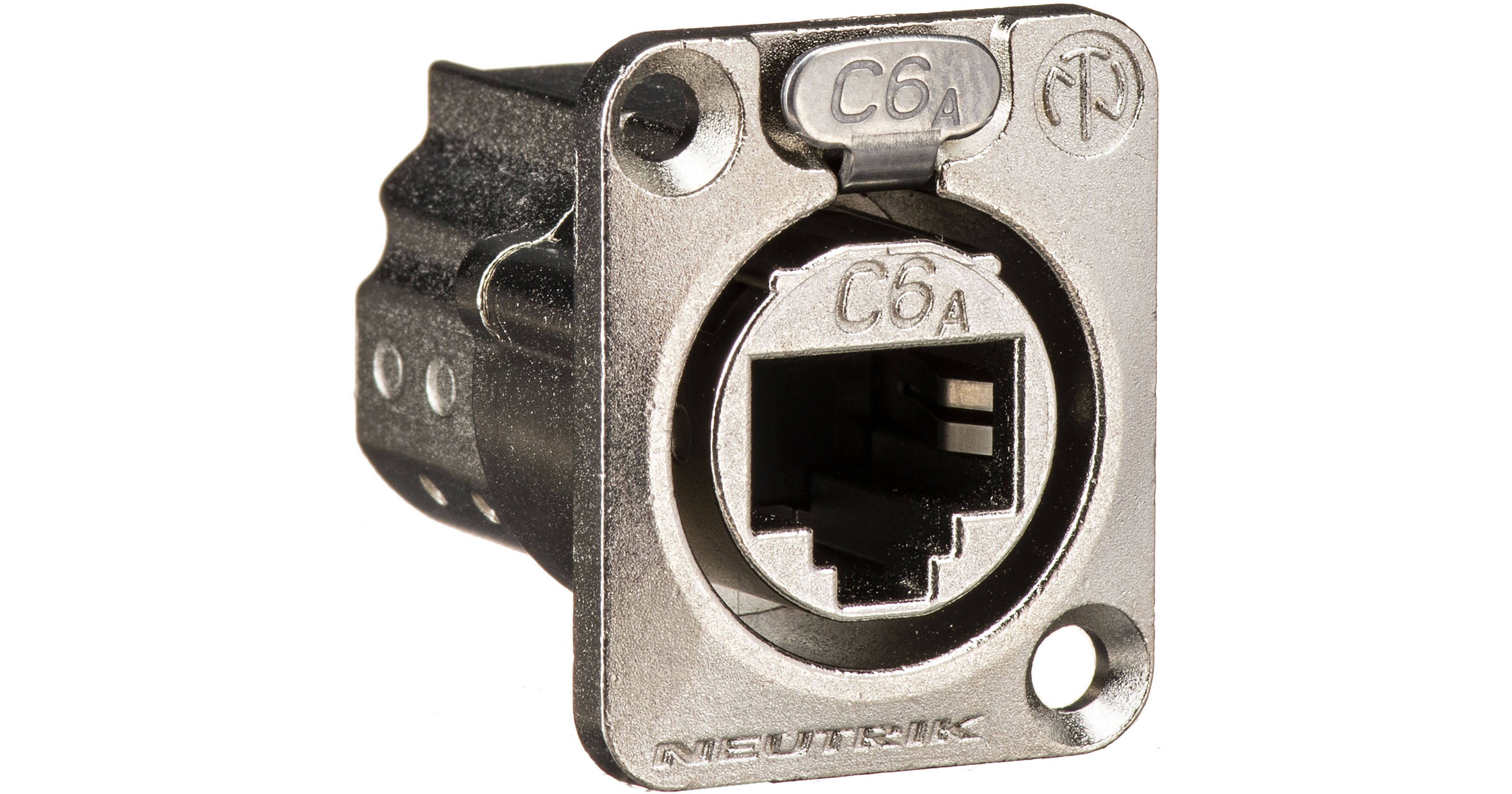 Neutrik NE8FDX-P6 D-Shape Cat 6a Shielded Feedthrough NE8FDX-P6