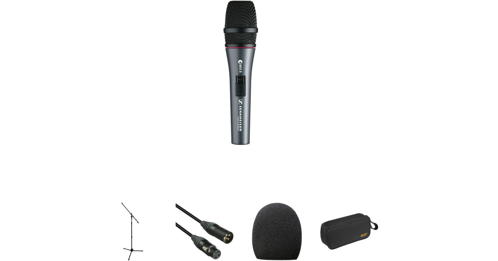 Sennheiser e 865S Handheld Condenser Microphone Stage Kit B&H