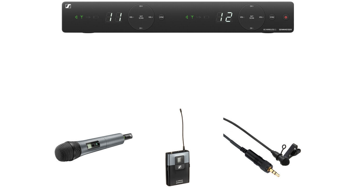 Sennheiser XSW 1 DUAL 2-Person Wireless Combo Microphone System