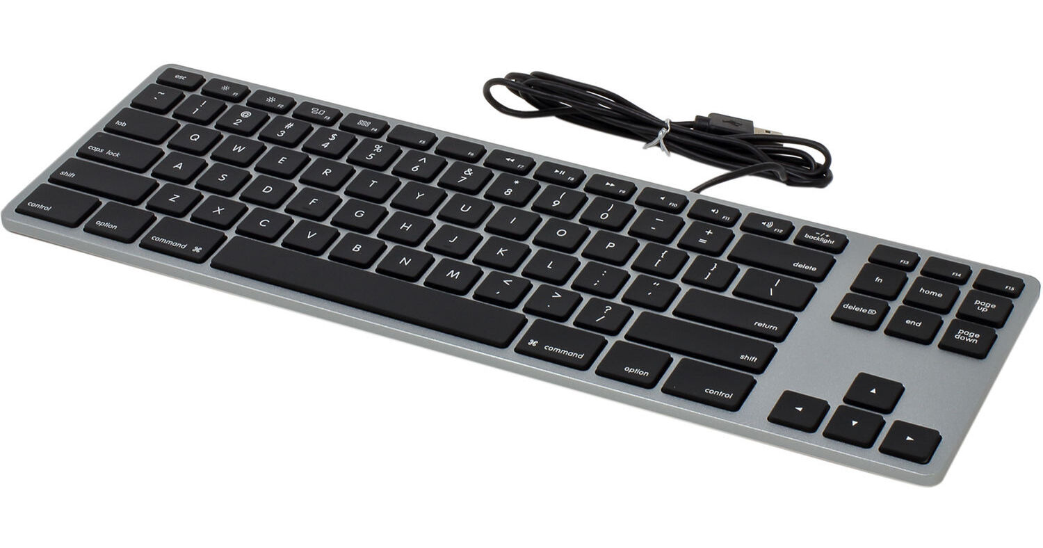 Matias RGB Backlit Wired Aluminum Tenkeyless Keyboard FK308LB