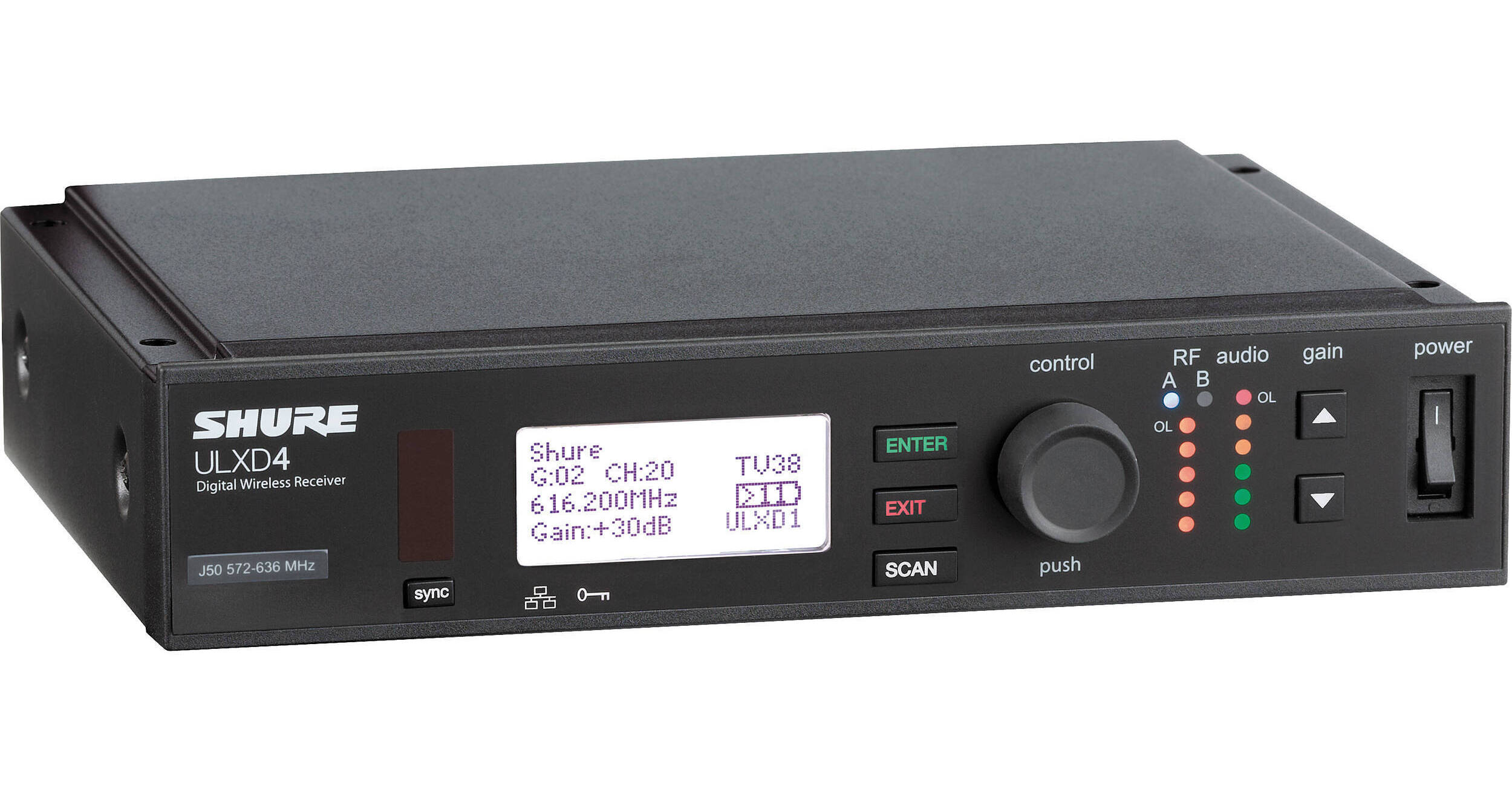 Shure ULXD4 Single-Channel Digital Wireless Receiver ULXD4-J50A