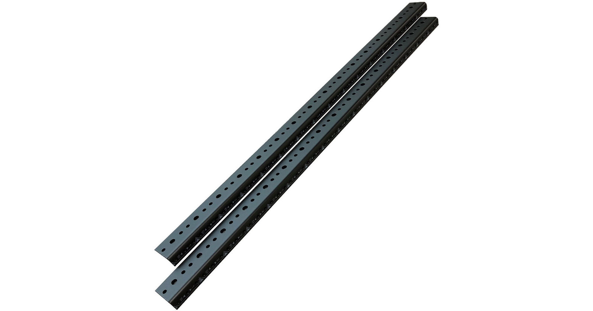 Lowell Manufacturing Rack Rail-16U, Thin, fits LLR LLR-RRT-16