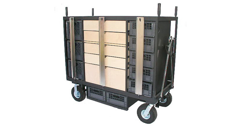 Backstage Equipment 8-Crate Set Box Platinum Cart SB-08 PS B&H
