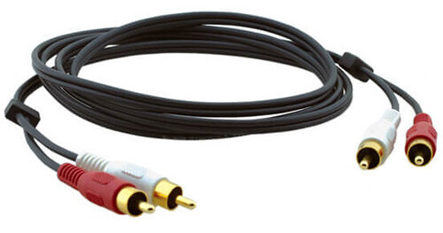 Kramer 2 RCA Male to 2 RCA Male Stereo Audio Cable C-2RAM/2RAM-1