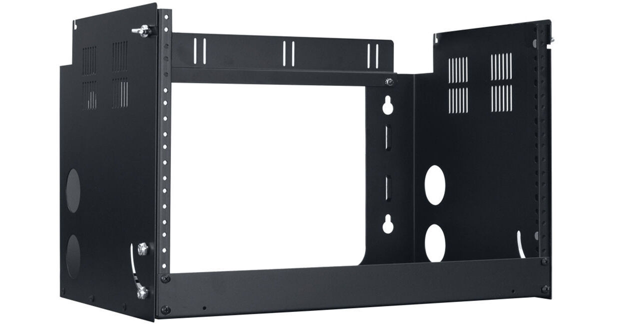 Lowell Manufacturing Pivot Frame Wall Rack - 6U, 12" Deep