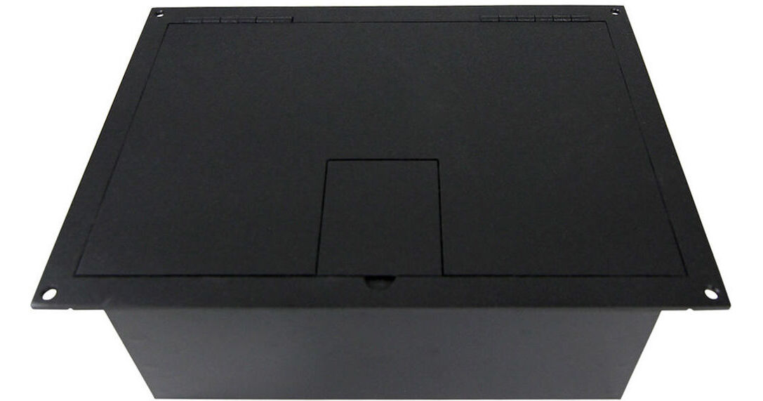 FSR 4-Gang Floor Box (Black) FL-1550-BLK B&H Photo Video