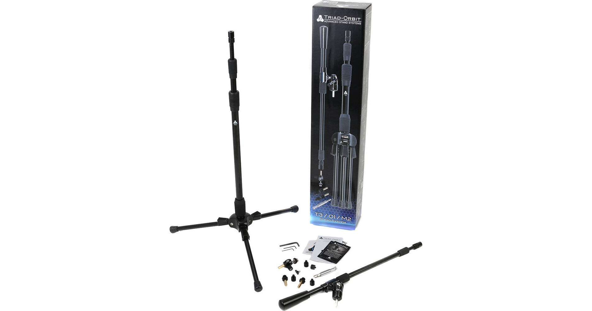 Triad-Orbit Tall Tripod Single Tripod Boom Stand System T3O1LM2
