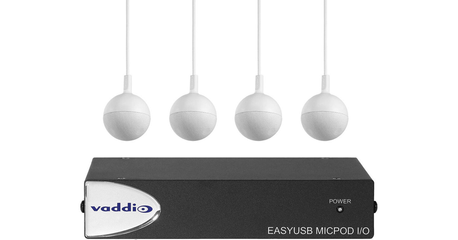 Vaddio EasyUSB MicPOD I/O Interface with Four 999-88100-000 B&H