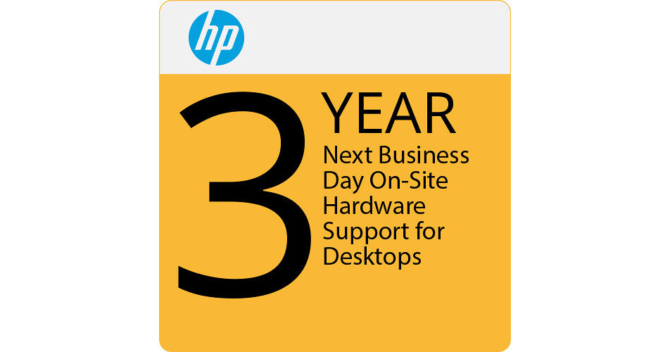 HP 3-Year Next Business Day On-Site Support Plan U6578E B&H