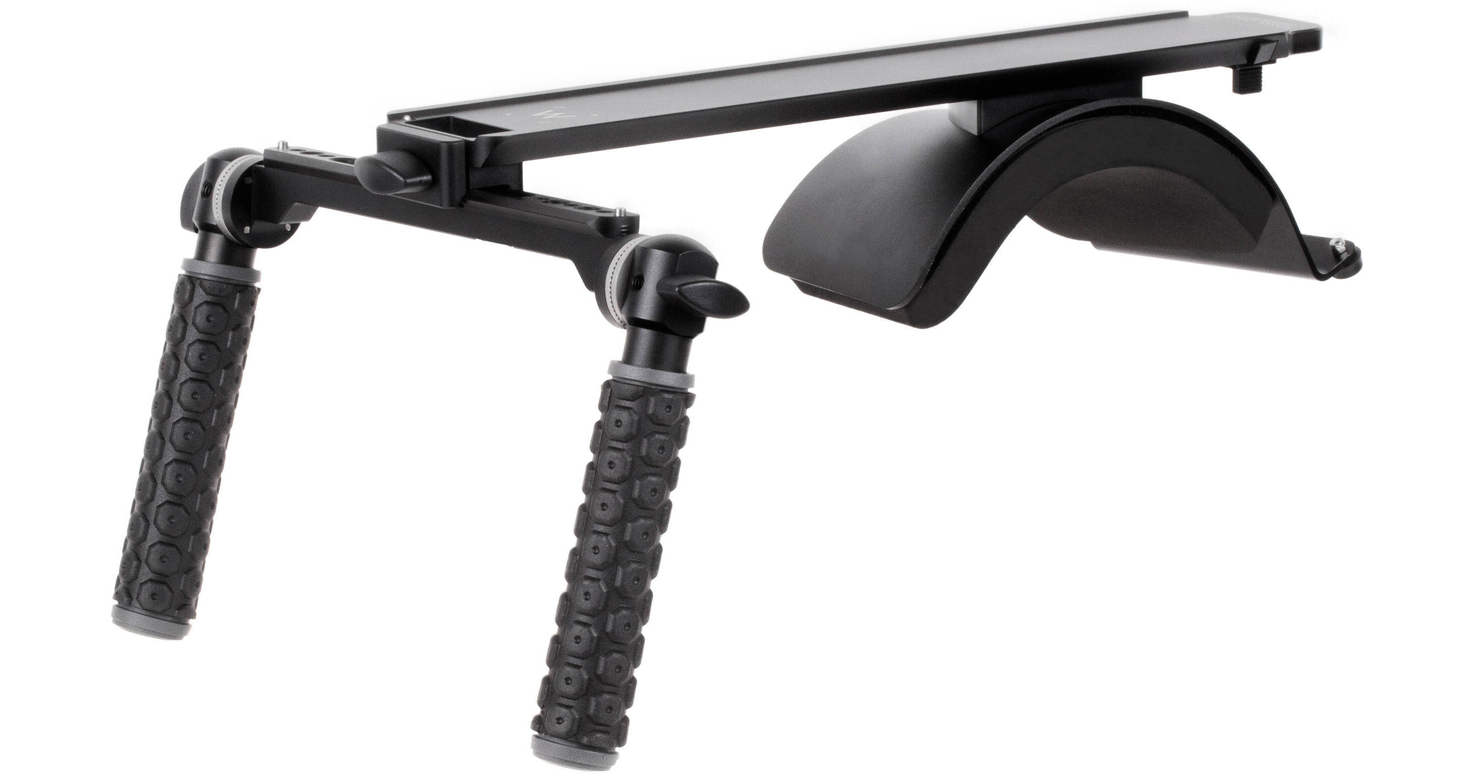 Wooden Camera Base Shoulder Rig v3 (Rubber Handles) 270400 B&H