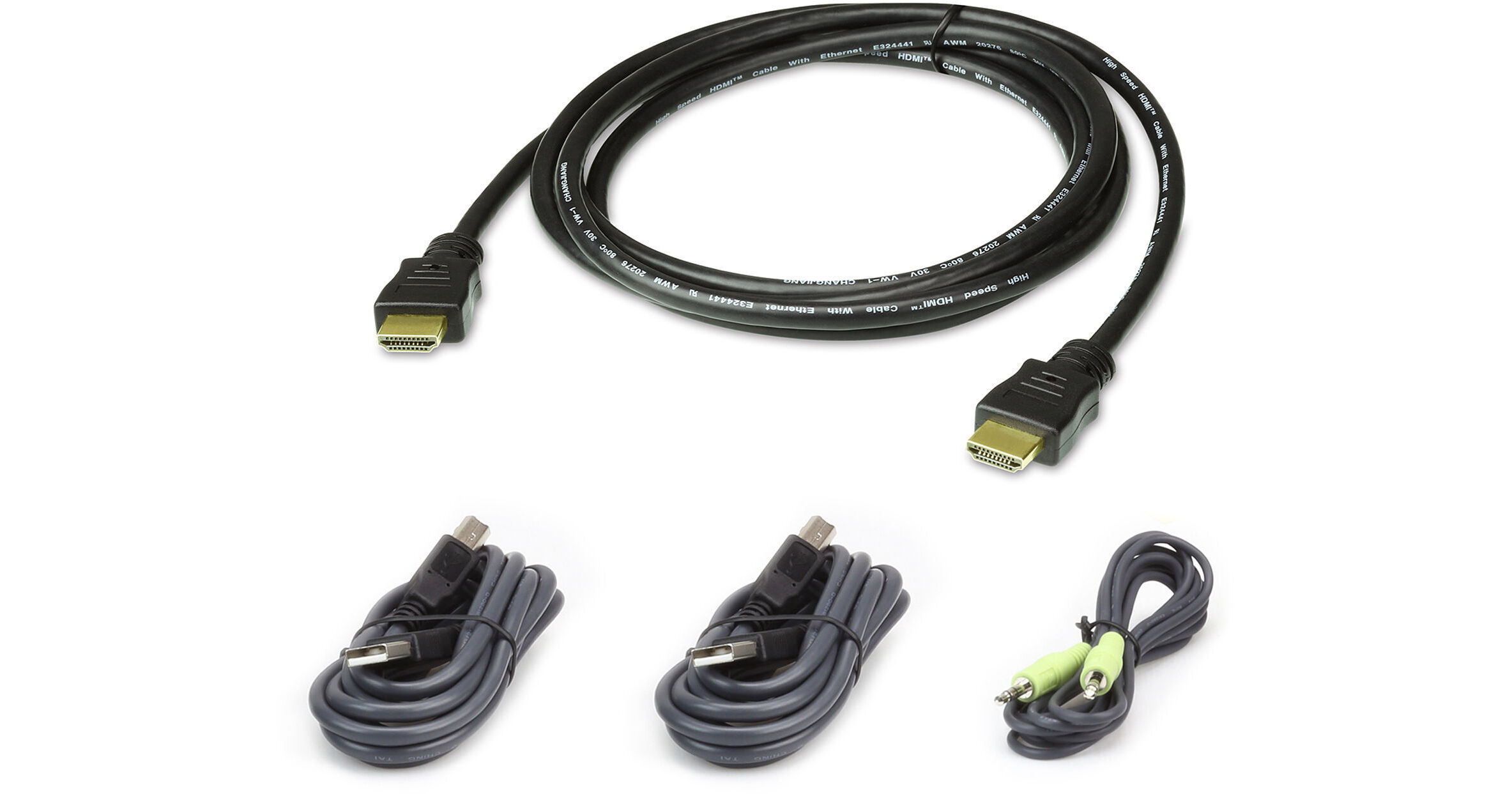 ATEN 6' Single Display HDMI Secure KVM Cable Kit 2L7D02UHX4 B&H