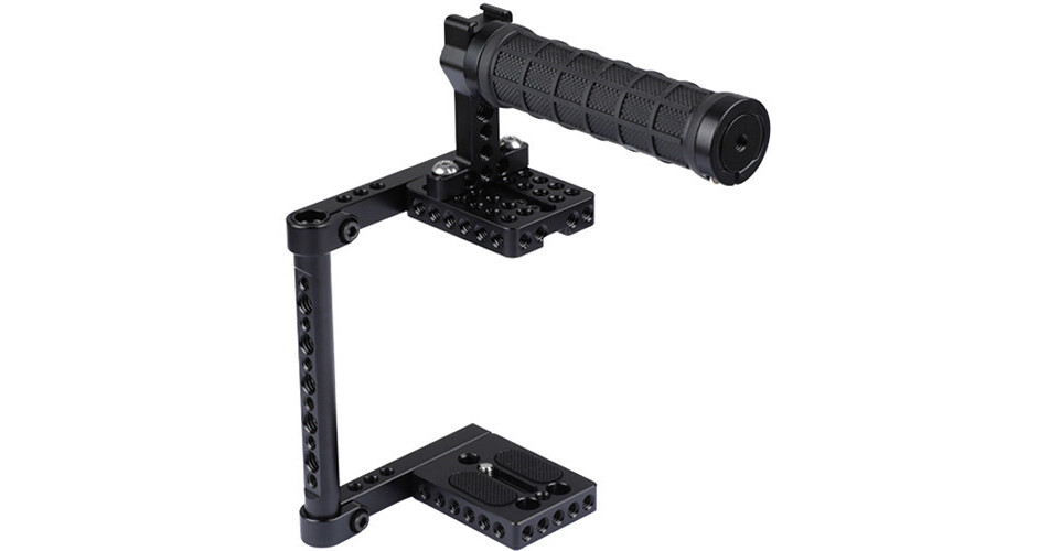 CAMVATE Half Cage with Rubber Top Handle for Select DSLRs C2019