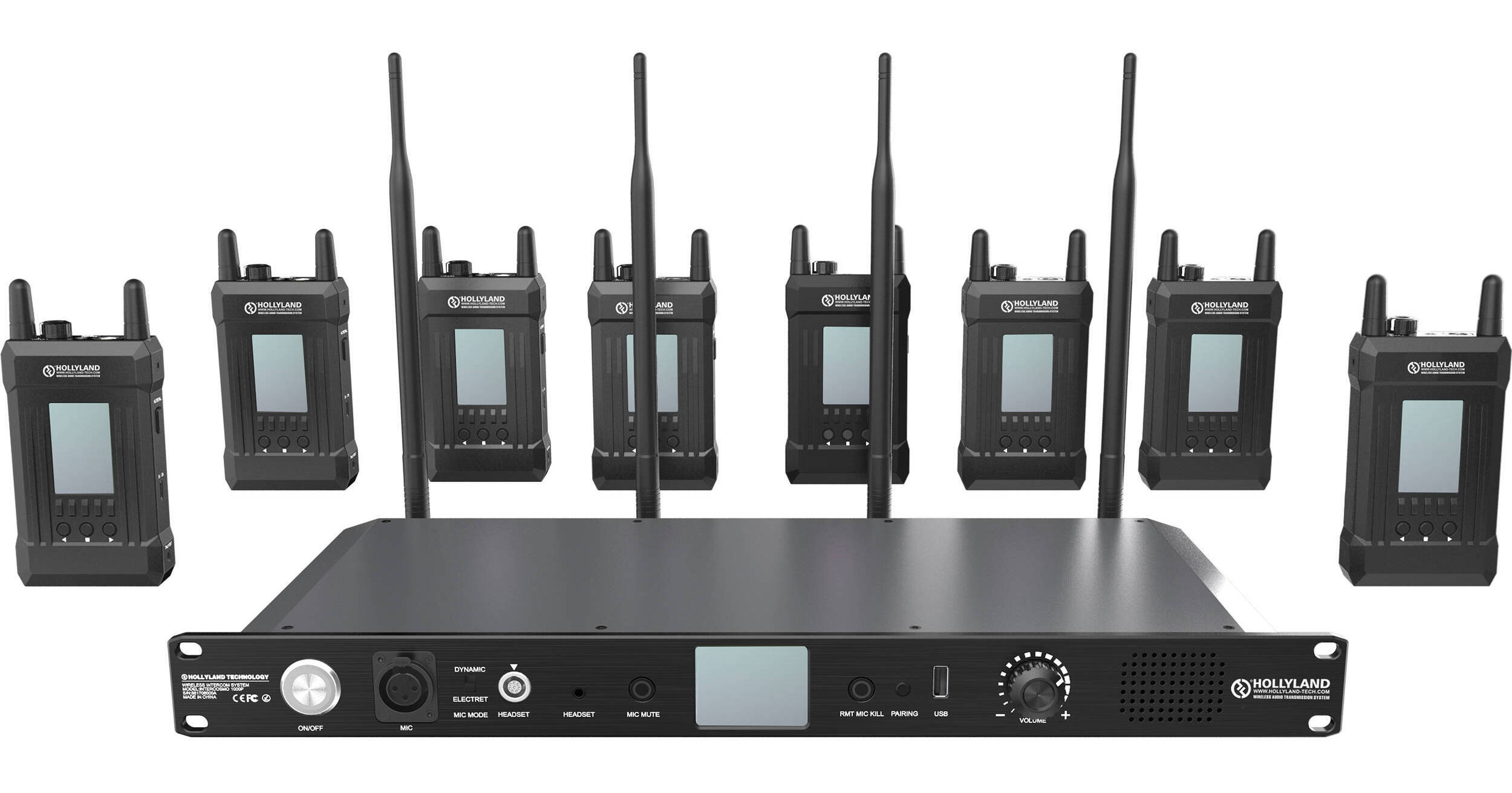 Hollyland Syscom 1000T-8B Full-Duplex Intercom SYSCOM-1000T-8B