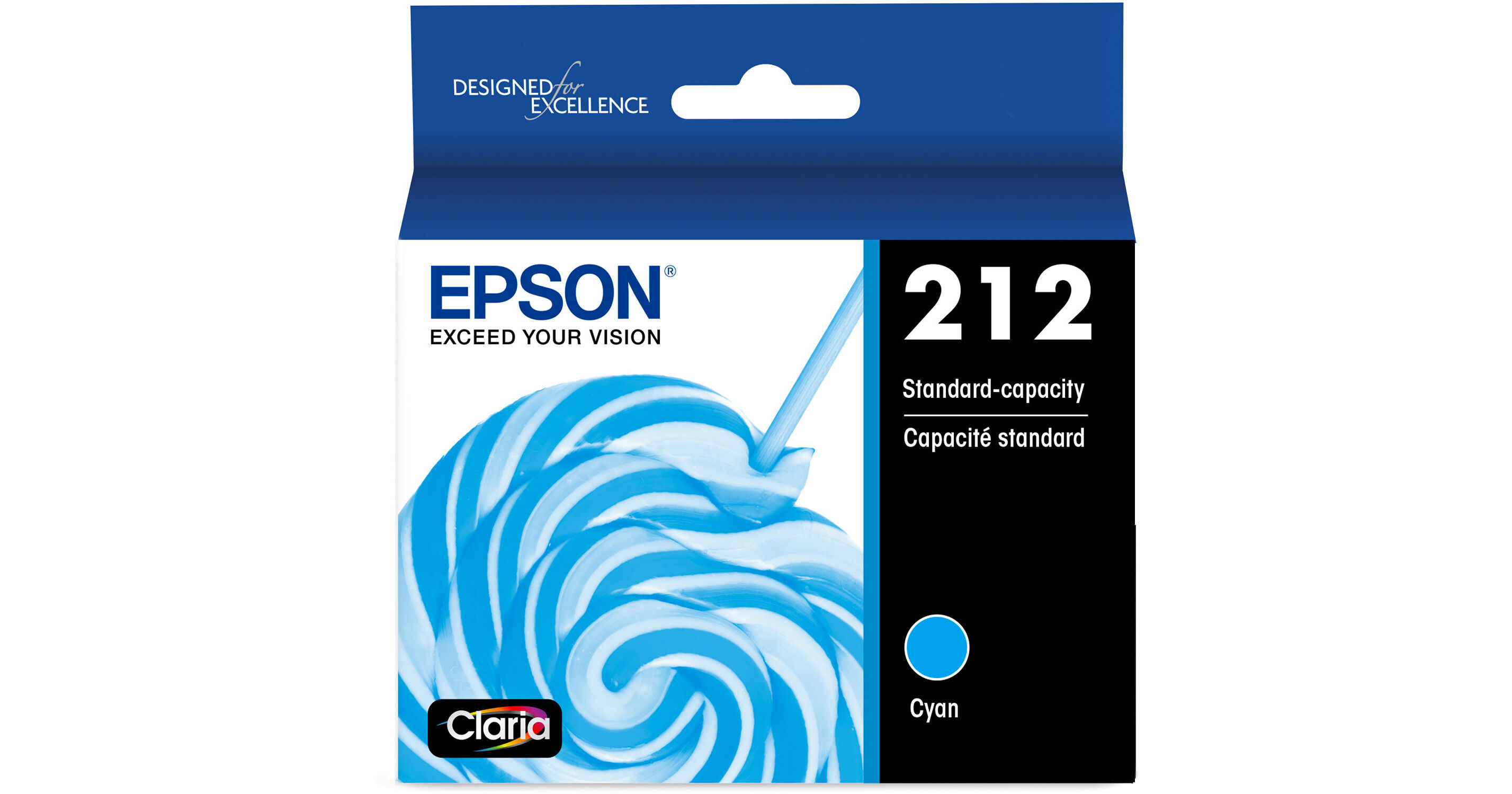 Epson Claria 212 Standard-Capacity Cyan Ink Cartridge T212220-S