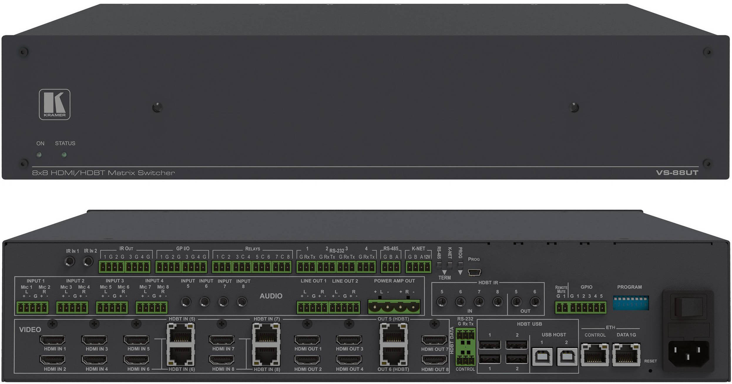 Kramer All-in-One Presentation System with 8x4 4K60 VS-84UT/110V