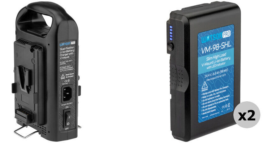Watson Pro 14.4V 98Wh Slim High-Load Li-Ion 2-Battery Kit with