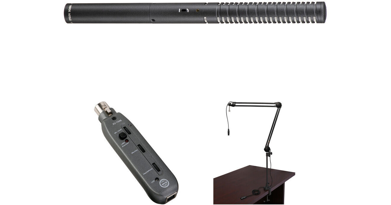 RODE NTG2 Indoor Vlogger Kit with Interface and Broadcast Arm