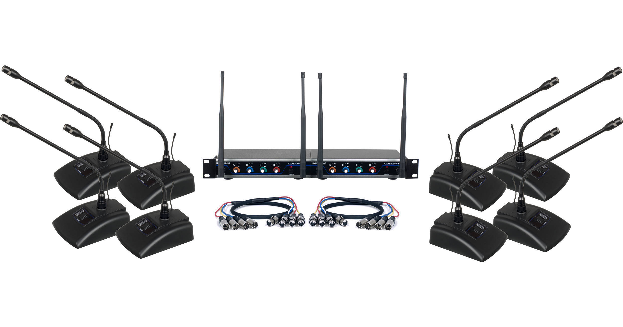 VocoPro 8-Channel UHF Digital Wireless Conference DIGITAL-CONF-8