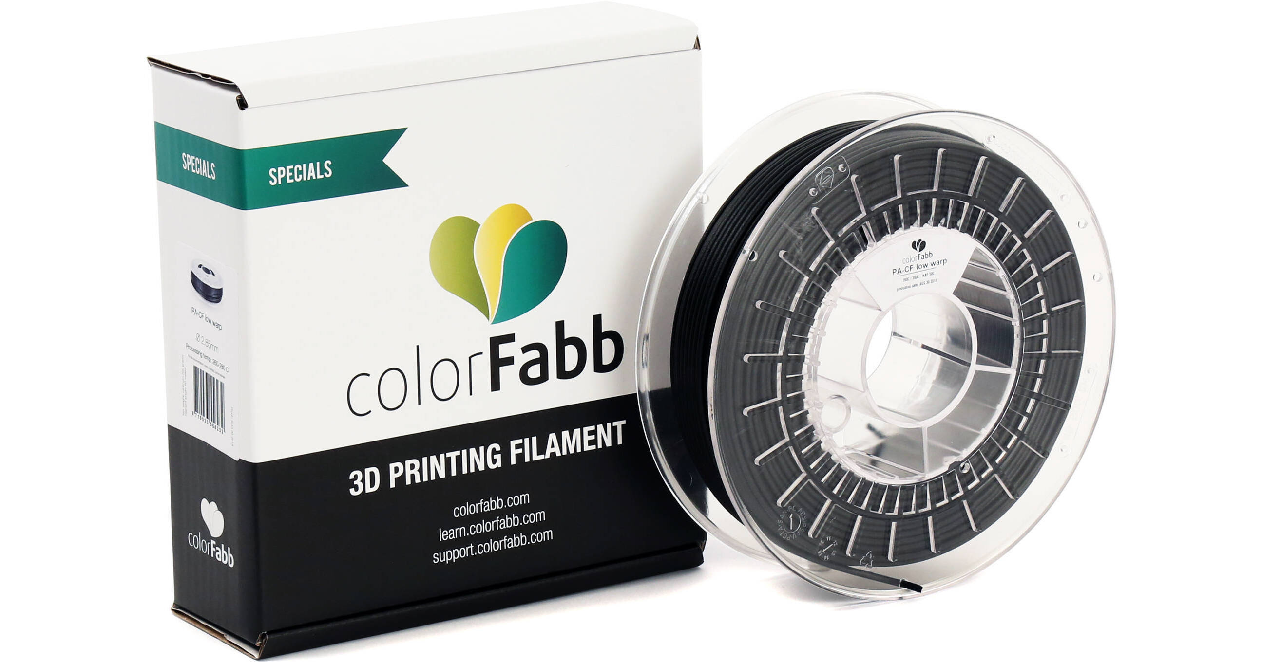 ColorFabb 3mm PA-CF Low Warp Filament (700g, Black) RM-NY0029
