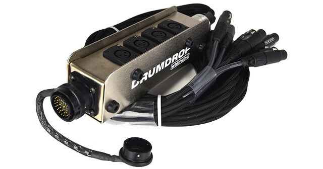 Whirlwind 50' 12-Channel Snake with Removable DRUMDROPKITM-50