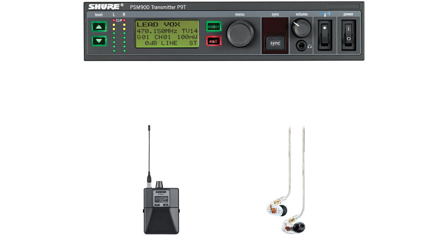 Shure PSM 900 Wireless Personal Monitor System Kit P9TRA425CL-G7