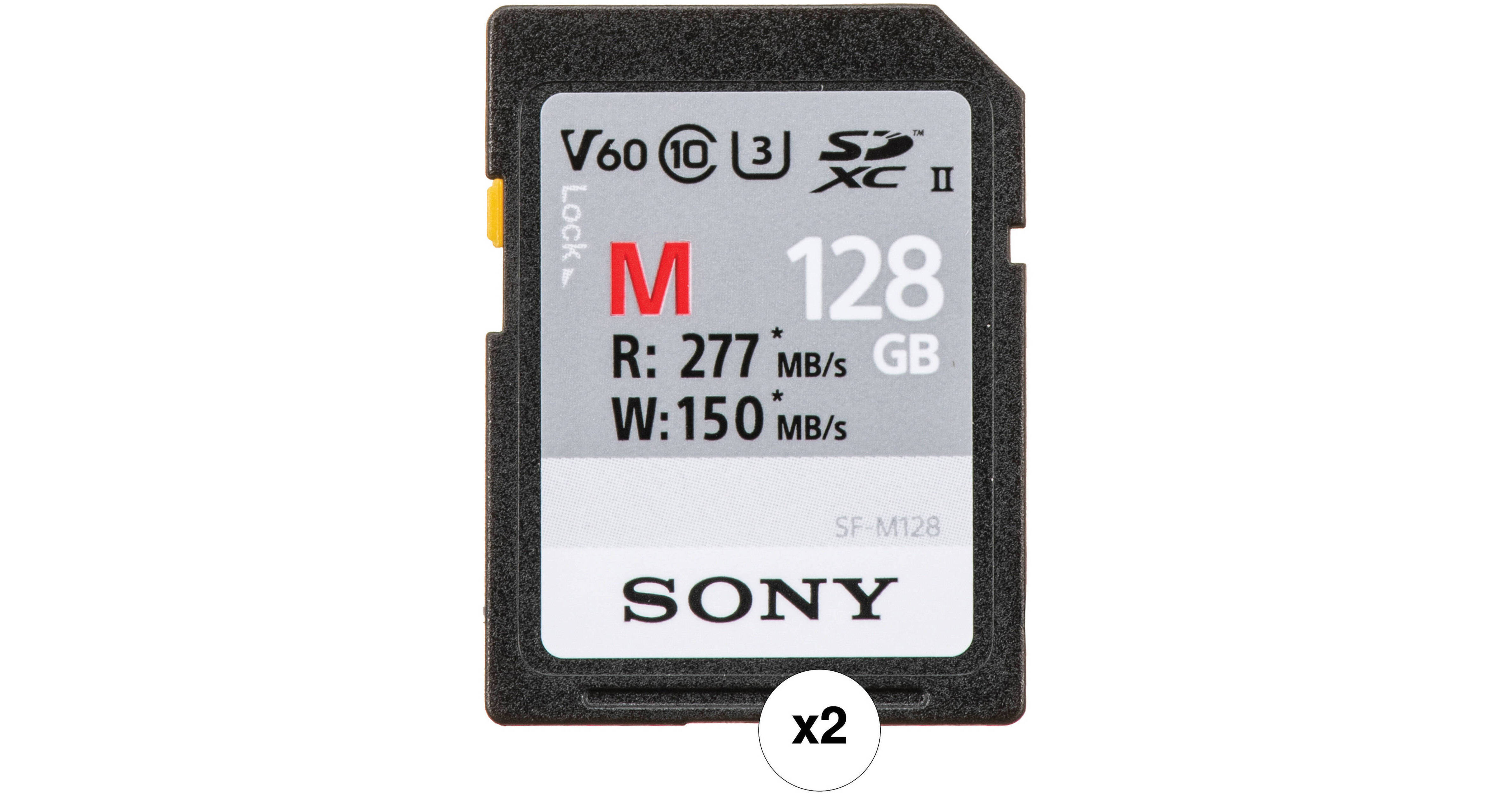 Sony 128GB SF-M UHS-II SDXC Memory Card (2-Pack) B&H Photo Video