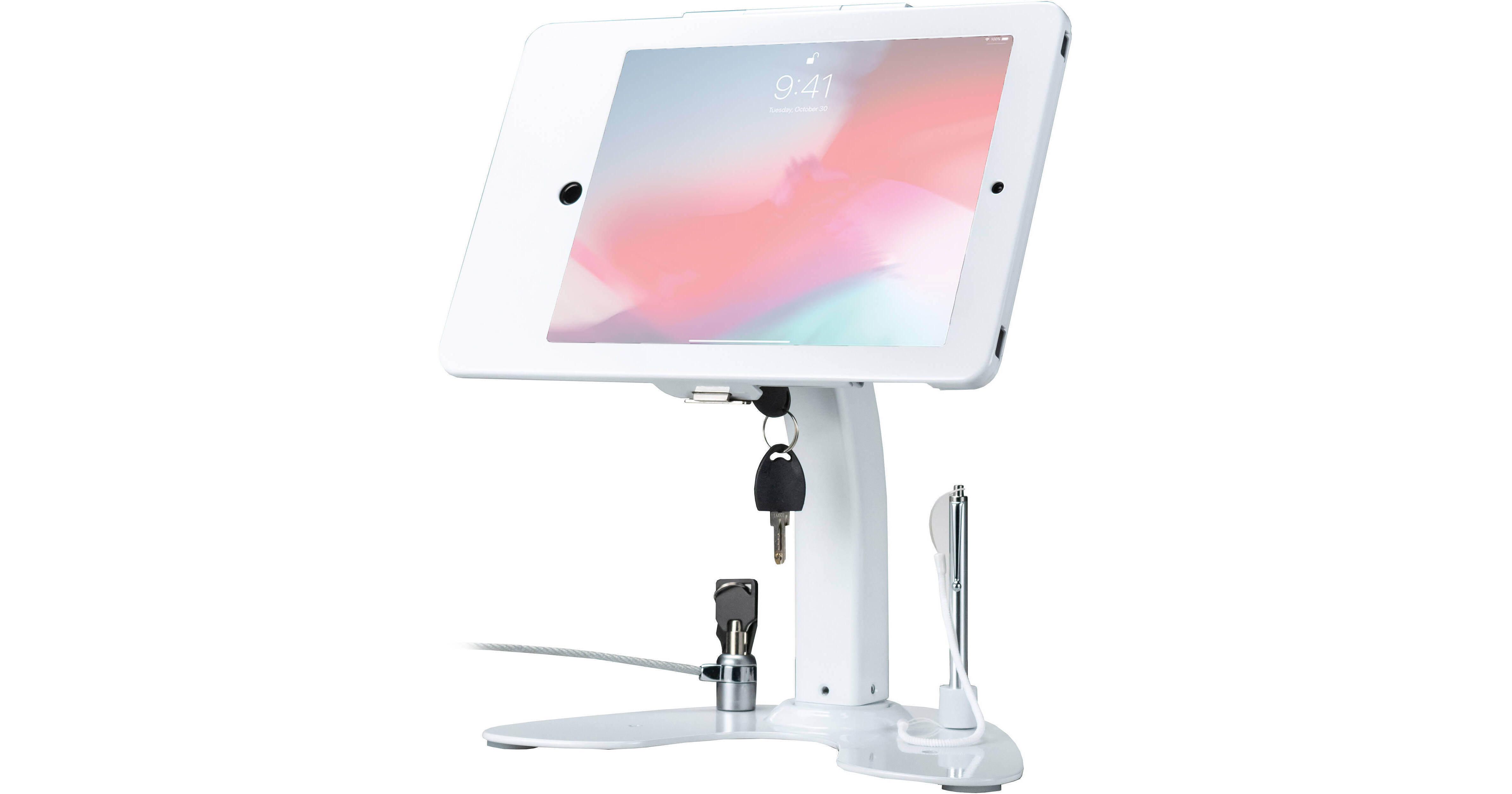 CTA Digital Dual Security Kiosk Stand with Locking Case PAD-ASKW