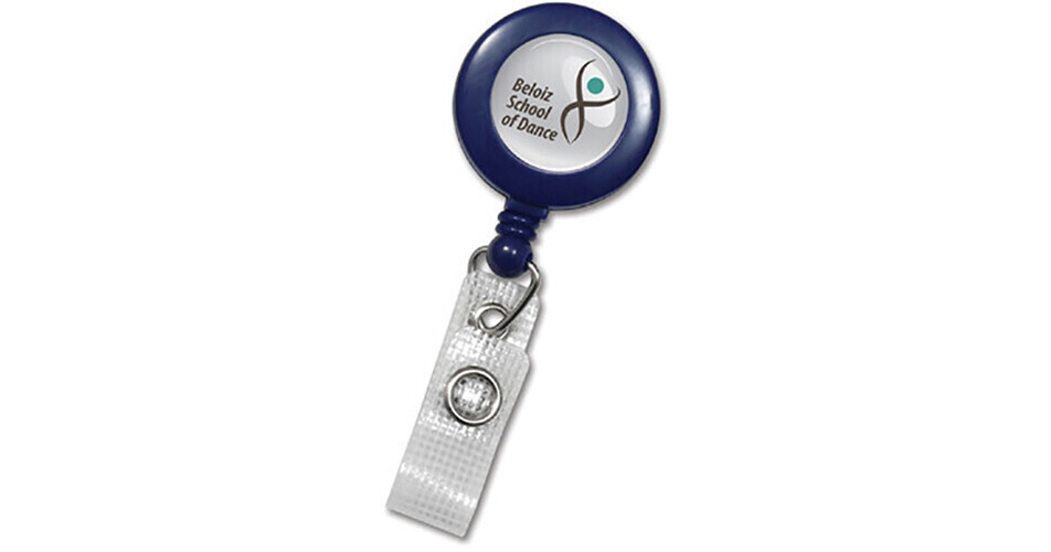 BRADY PEOPLE ID Badge Reel with Reinforced Vinyl Strap 2120-3002