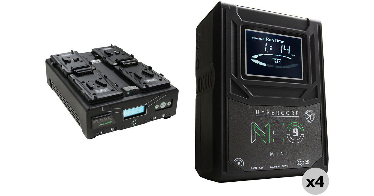 Core SWX HyperCore NEO 9 Mini 4-Battery Kit with Fleet Micro