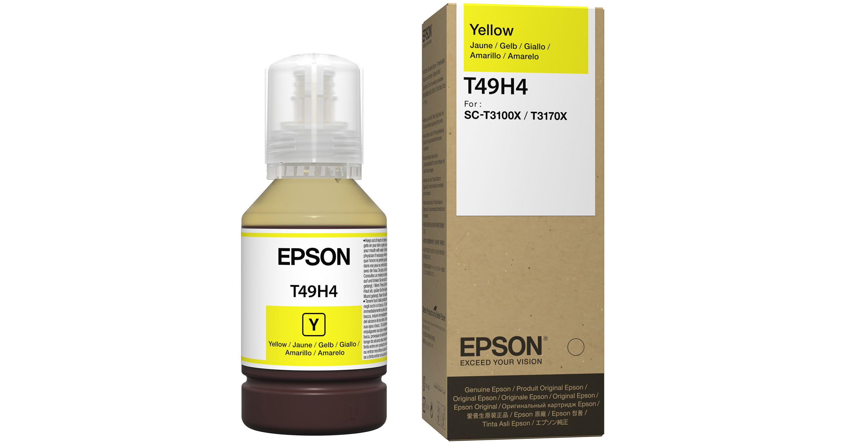 Epson T49H Yellow Ink Bottle (140mL) T49H400 B&H Photo Video